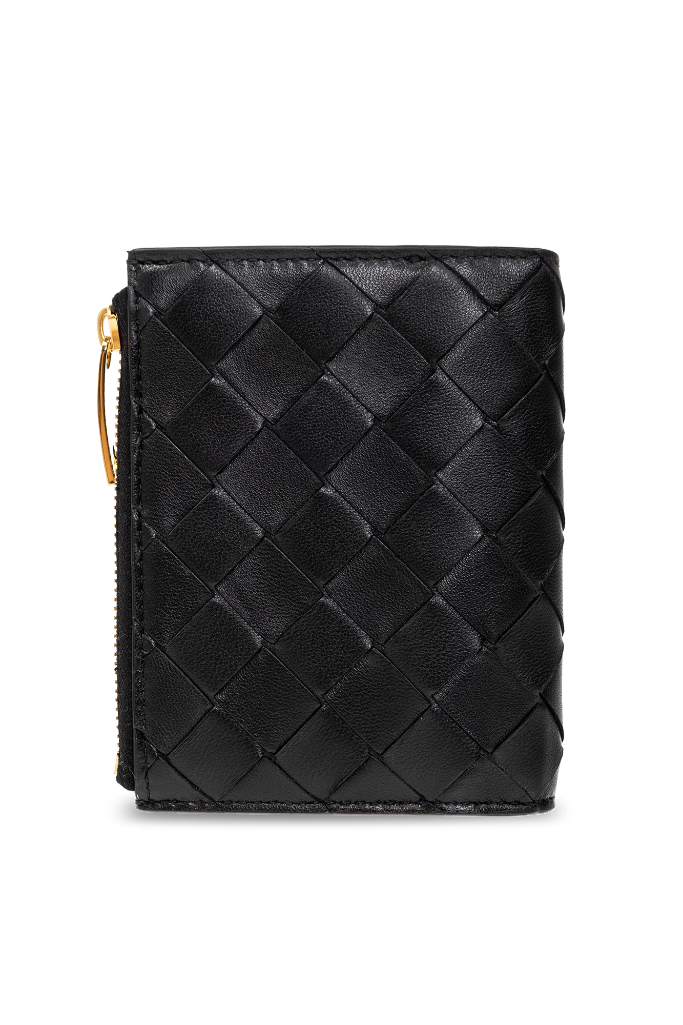 Black Leather wallet Bottega Veneta Vitkac GB